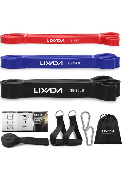 Lixada 3'lü Direnç Bandı - Çok Renkli (Yurt Dışından Lixada 3'lü Direnç Bandı - Çok Renkli (Yurt Dışından