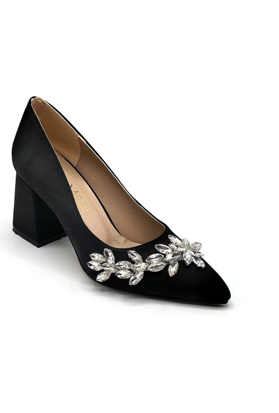 Ceren Moda Selsan Crn Saten Kristal Taşlı Topuklu Ayakkabı 7c Ceren Moda Selsan Crn Saten Kristal Taşlı Topuklu Ayakkabı 7c