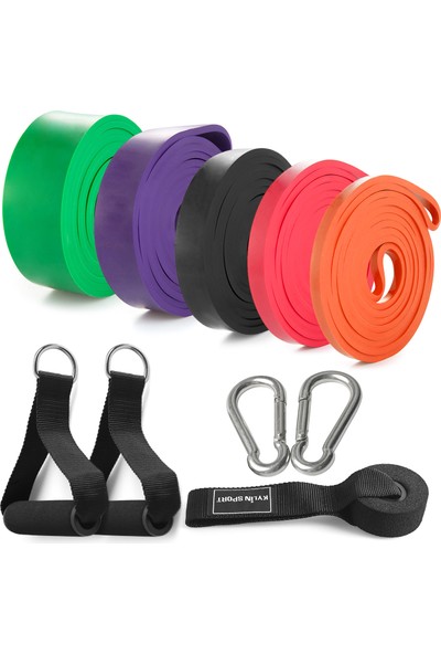 Kylin Sport 5 Paket Çekme Destek Bantları Set Direnç Döngü Bantları (Yurt Dışından) Kylin Sport 5 Paket Çekme Destek Bantları Set Direnç Döngü Bantları (Yurt Dışından)