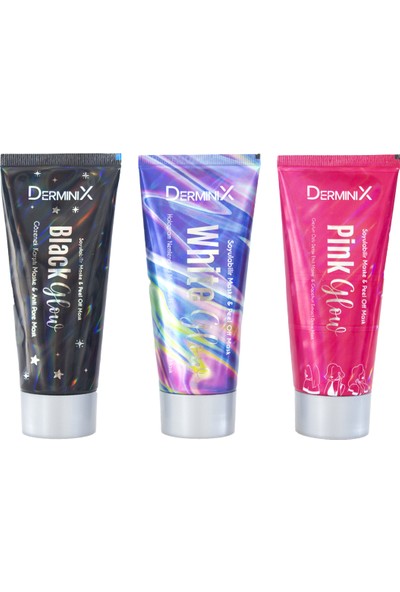 Derminix Glow Soyulabilir Maske Serisi 3' Lü Set 3X100ML Derminix Glow Soyulabilir Maske Serisi 3' Lü Set 3X100ML