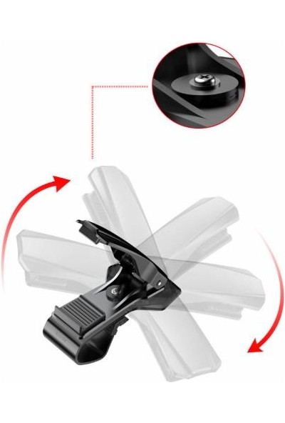 Polhammobile Baseus Mandallı Araç Içi Telefon Tutucu, Torpido Uzeri Araç Tutucu, Araç Telefon Tutucu