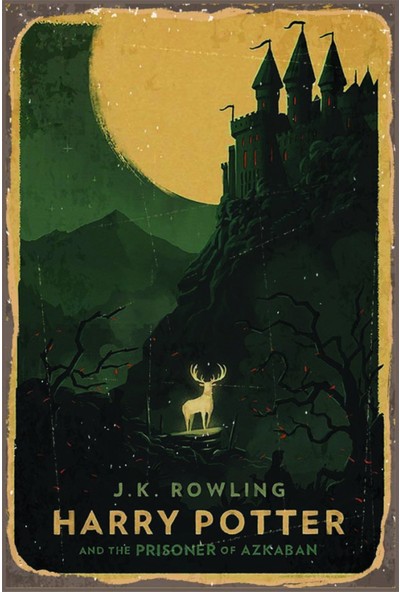 Marple's Hp Azkaban Tutsağı Vintage Rustik Ahşap Poster Marple's Hp Azkaban Tutsağı Vintage Rustik Ahşap Poster