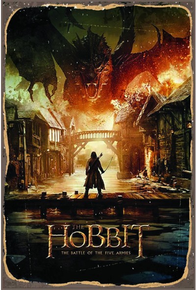 Marple's Hobbit Vintage Rustik Ahşap Poster 2 Marple's Hobbit Vintage Rustik Ahşap Poster 2