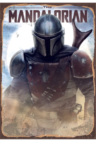 Marple's The Mandolorian 35X50 Rustik Poster Marple's The Mandolorian 35X50 Rustik Poster