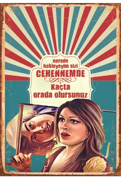 Marple's Yeşilçam Retro Vintage Ahşap Poster Marple's Yeşilçam Retro Vintage Ahşap Poster