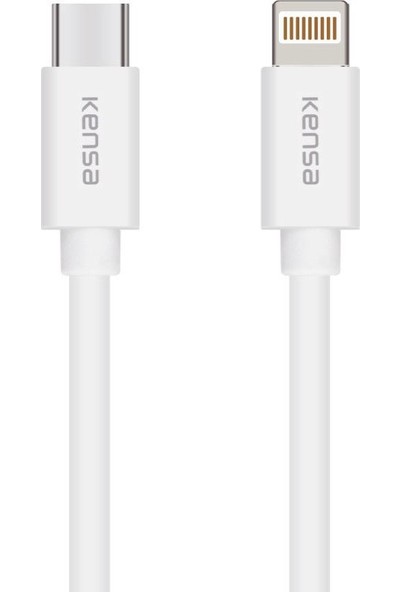 Kensa Ip-30 3.1A 1 Metre Lightning USB Data Şarj Kablo Kensa Ip-30 3.1A 1 Metre Lightning USB Data Şarj Kablo