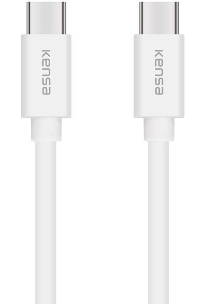 Kensa Pc-35 Pd Type-C To Type-C 5.0A 18W Hızlı 1.2m Kablo Kensa Pc-35 Pd Type-C To Type-C 5.0A 18W Hızlı 1.2m Kablo