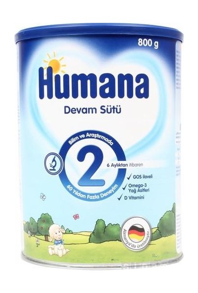 Humana Devam Sütü No:2 - 800 gr Humana Devam Sütü No:2 - 800 gr
