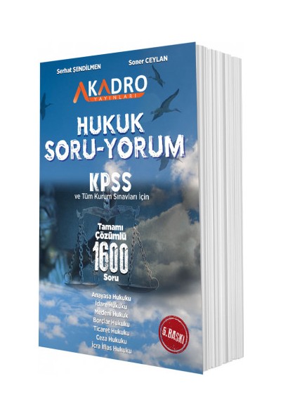A Kadro Yayınları Hukuk Soru Bankası 5.baskı
