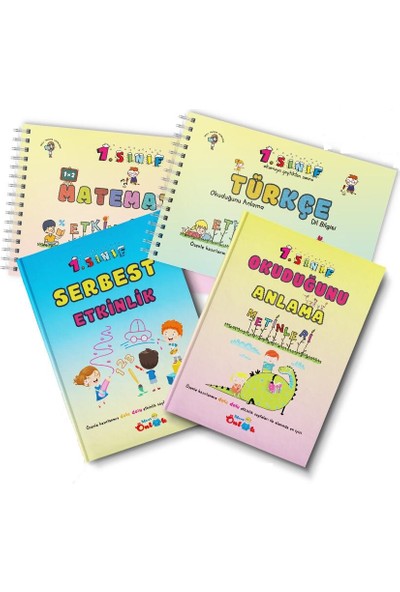 Mavi Önlük Yayınları 1. Sınıf 2. Dönem 4'lü Set