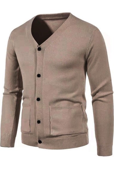 Chance Petcastle Erkek V Yaka Örgü Hırka Uzun Kollu Kazak Kaban-Gri (Yurt Dışından) Chance Petcastle Erkek V Yaka Örgü Hırka Uzun Kollu Kazak Kaban-Gri (Yurt Dışından)