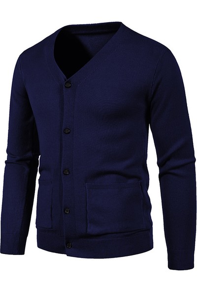 Chance Petcastle Erkek V Yaka Örgü Hırka Uzun Kollu Kazak Kaban-Gri (Yurt Dışından) Chance Petcastle Erkek V Yaka Örgü Hırka Uzun Kollu Kazak Kaban-Gri (Yurt Dışından)