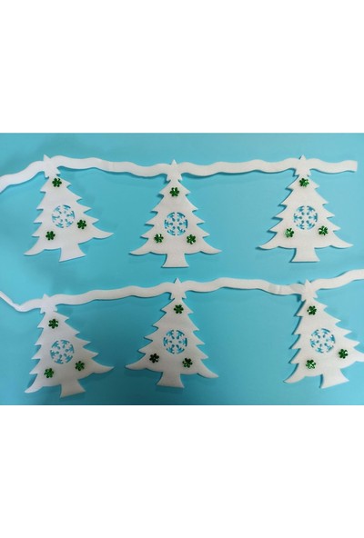Organizasyon Pazarı Beyaz Köpük Çam Ağacı Şekilli Yeşil 150 cm Yılbaşı Süsü