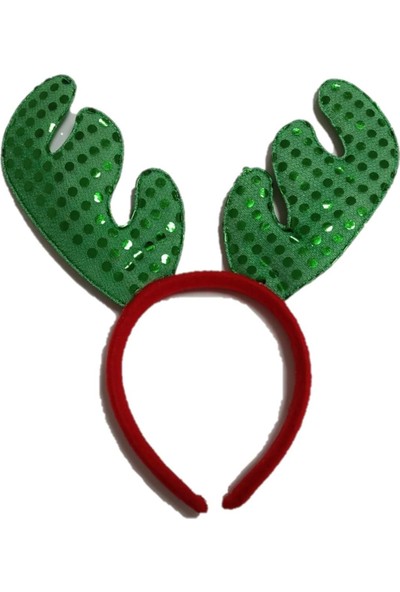 Organizasyon Pazarı Lüks Yeşil Renk Büyük Puantiyeli Noel Taç