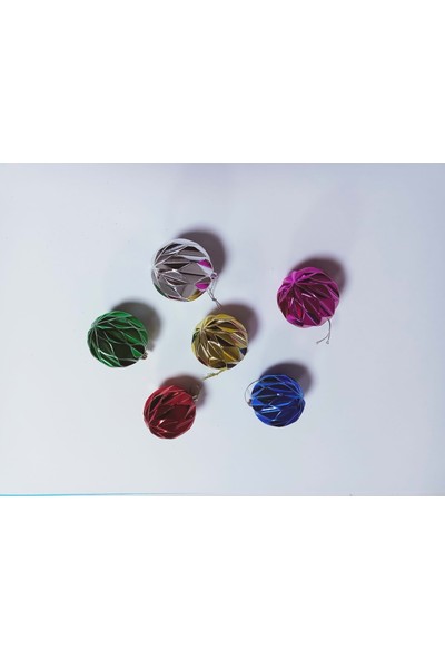 Organizasyon Pazarı Piramit Çıkıntılı Top 6 cm Ağaç Süsü