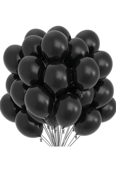Organizasyon Pazarı 12 Inç Siyah Renk Dekorasyon Balonu 10LU Paket Organizasyon Pazarı 12 Inç Siyah Renk Dekorasyon Balonu 10LU Paket