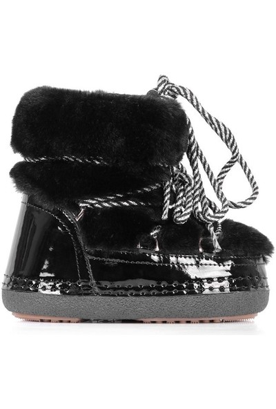 Oblavion Kız Çocuk Siyah Moonia Kids Soft Kar Botu 1OBL100531