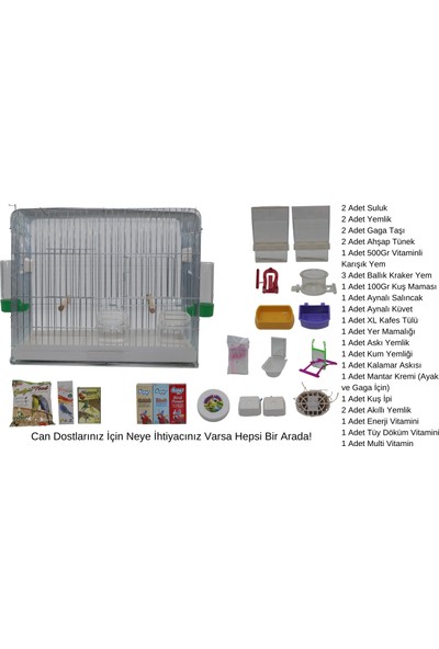 Atahan Pet Tam Set Üretim Kafesi 45X35X40 Atahan Pet Tam Set Üretim Kafesi 45X35X40