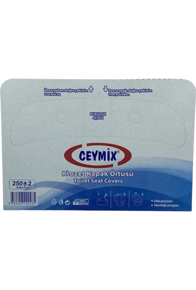 Ceymix Klozet Kapak Örtüsü 1 Pkt. : 250'LI