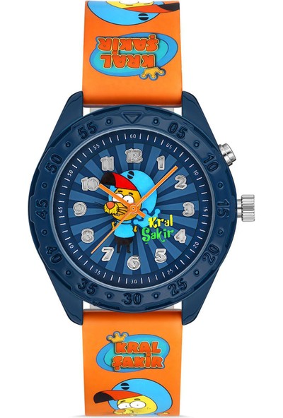 MiniFlak Kral Şakir KS9469-3 Işıklı Turuncu Erkek Çocuk Kol Saati