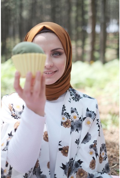 Ss Scarfs Kadın Cotton Şal Kehribar