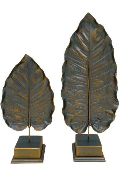 Dedo Dekoratif Obje Ikili Yaprak Kaideli Dekoratif Biblo Dedo Dekoratif Obje Ikili Yaprak Kaideli Dekoratif Biblo