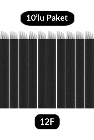 Ellea Naıl Kalıcı Makyaj 12 Pin Microblading Iğnesi 12F 10'lu Paket Iğne Ellea Naıl Kalıcı Makyaj 12 Pin Microblading Iğnesi 12F 10'lu Paket Iğne