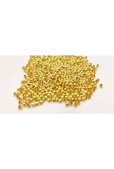 Yiğit Aksesuar 50 Adet Gold Dorika Boncuk 3 mm Ara Aparatı Takı Malzemeleri
