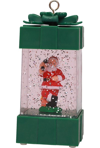 Shopfocus Noel Kar Küresi Fener Led'ler Işıltılı Asılı Fener (Yurt Dışından)