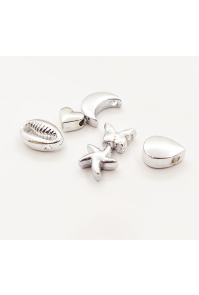 Yiğit Aksesuar Gümüş Kaplama Ara Aparat 6 Model 30 Adet Kararma Yapmaz Yiğit Aksesuar Gümüş Kaplama Ara Aparat 6 Model 30 Adet Kararma Yapmaz