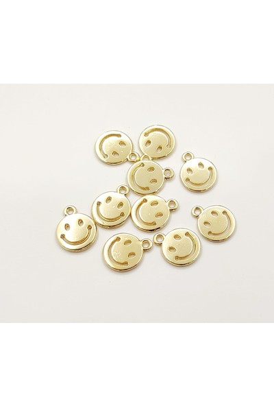 Yiğit Aksesuar Altın Kaplama Metal Gülen Yüz Ara Aparat Takı Yapım Malzemesi 10 Adet Yiğit Aksesuar Altın Kaplama Metal Gülen Yüz Ara Aparat Takı Yapım Malzemesi 10 Adet