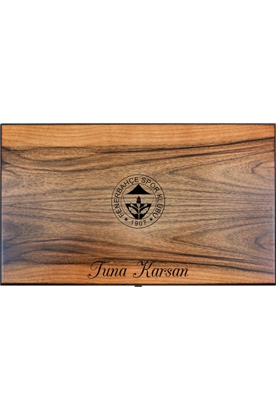 Saray Tavla İsim Takım Logolu Tavla (Özel El Yapımı)