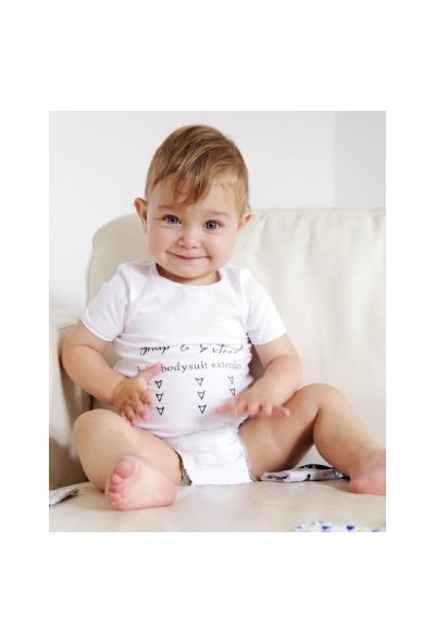 SB SizinBazar 2 Adet Body Uzatıcı - Beyaz 100% Pamuk (2li, 3lu) - Body Uzatma Aparatı