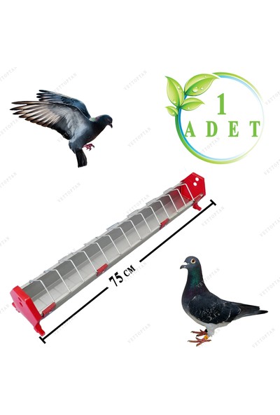 Mutlu Tavukçuluk Güvercin Yemlikleri Metal 75 cm Mutlu Tavukçuluk Güvercin Yemlikleri Metal 75 cm