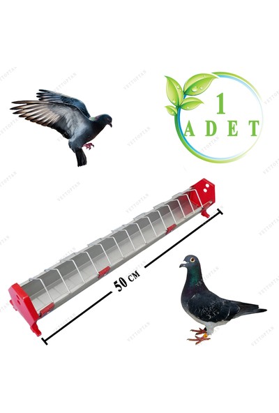 Mutlu Tavukçuluk Güvercin Yemlikleri Metal 50 Cm Mutlu Tavukçuluk Güvercin Yemlikleri Metal 50 Cm