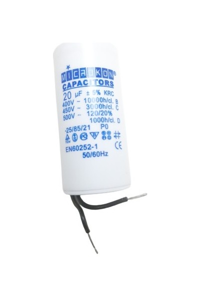 Nesta 20 Mf Plastik Tüp Kondansatör 400-450 V (Daimi) (4 Al 3 Öde) Nesta 20 Mf Plastik Tüp Kondansatör 400-450 V (Daimi) (4 Al 3 Öde)