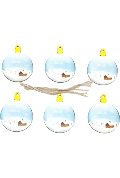 Funworld Yılbaşı Yeni Yıl Süsü Çam Ağacı Top Süs Ahşap 9 cm 6'lı Funworld Yılbaşı Yeni Yıl Süsü Çam Ağacı Top Süs Ahşap 9 cm 6'lı