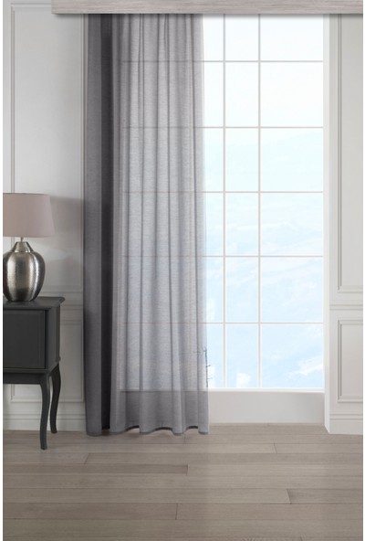 Fushia Tek Kanat Tül Perde Ütü Istemez Sık Pileli