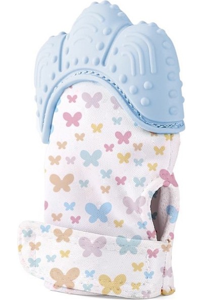 Babyjem Diş Kaşıyıcı Eldiven Mavi