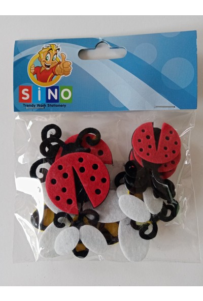 Sino Sino Sticker Keçe Uğur Böceği Arı 12 Adet Sino Sino Sticker Keçe Uğur Böceği Arı 12 Adet