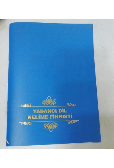 Gülpaş Kelime Defteri Yabancı Dil Pp Kapak 56 Yaprak 14X20CM 2 Adet