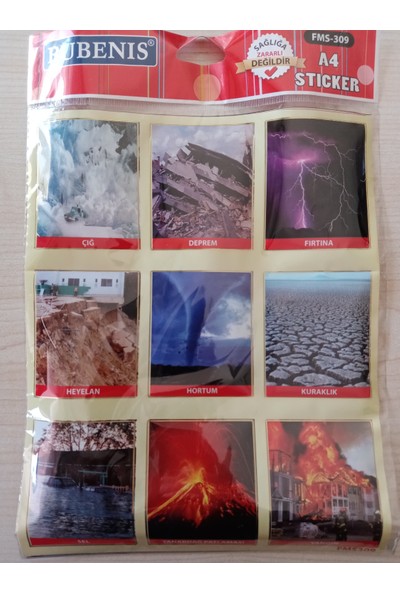 Rubenis Rubenis Sticker Doğal Afetler Rubenis Rubenis Sticker Doğal Afetler