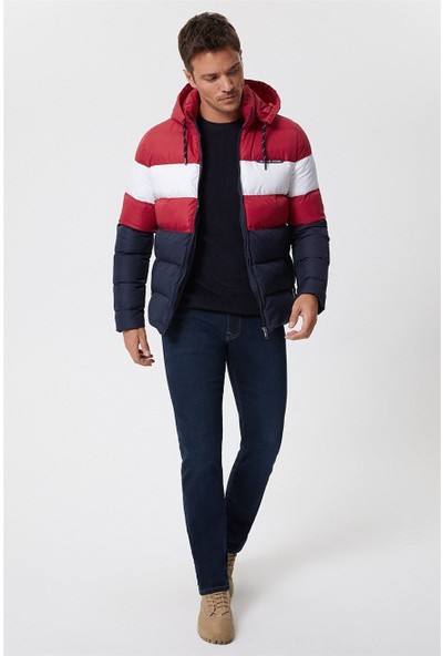 Lee Cooper Conner Erkek Mont Kırmızı - Lacivert