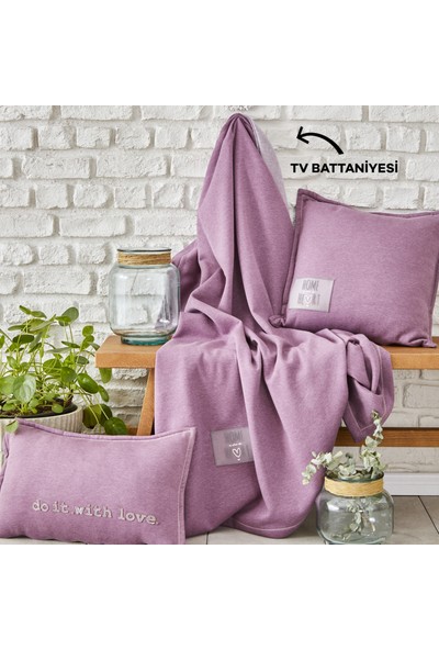 Karaca Home Softy Comfort Tv Battaniyesi Lila 130 x 170 cm Karaca Home Softy Comfort Tv Battaniyesi Lila 130 x 170 cm