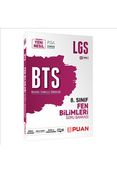 Puan Yayınları 8. Sınıf Fen Bilimleri Bts Soru Bankası