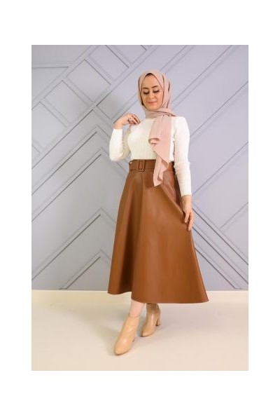 Moda Bulut Deri Mevlana Vizon Etek Moda Bulut Deri Mevlana Vizon Etek