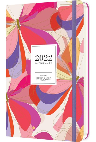 Turnowsky 2022 Kelebek Haftalık Flexy Ajanda 13 x 21 cm Turnowsky 2022 Kelebek Haftalık Flexy Ajanda 13 x 21 cm