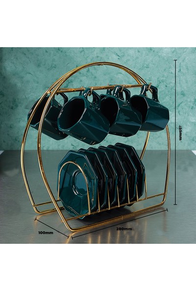 Vip Gross Gold 8 Kancalı Fincan Askısı