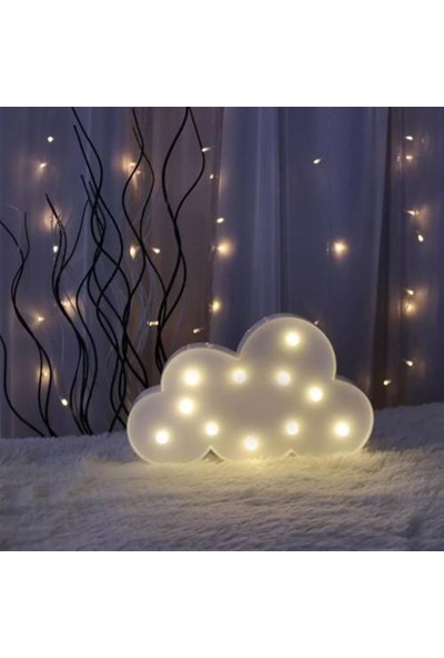 herkesetoptantic 3D LED Pano Bulut Duvar/Gece Lambası (Beyaz) herkesetoptantic 3D LED Pano Bulut Duvar/Gece Lambası (Beyaz)