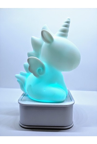 herkesetoptantic 3D Unicorn Silikon Dokunmatik ve Ses Sensörlü Gece Lambası (Beyaz - 7 Renkli) herkesetoptantic 3D Unicorn Silikon Dokunmatik ve Ses Sensörlü Gece Lambası (Beyaz - 7 Renkli)